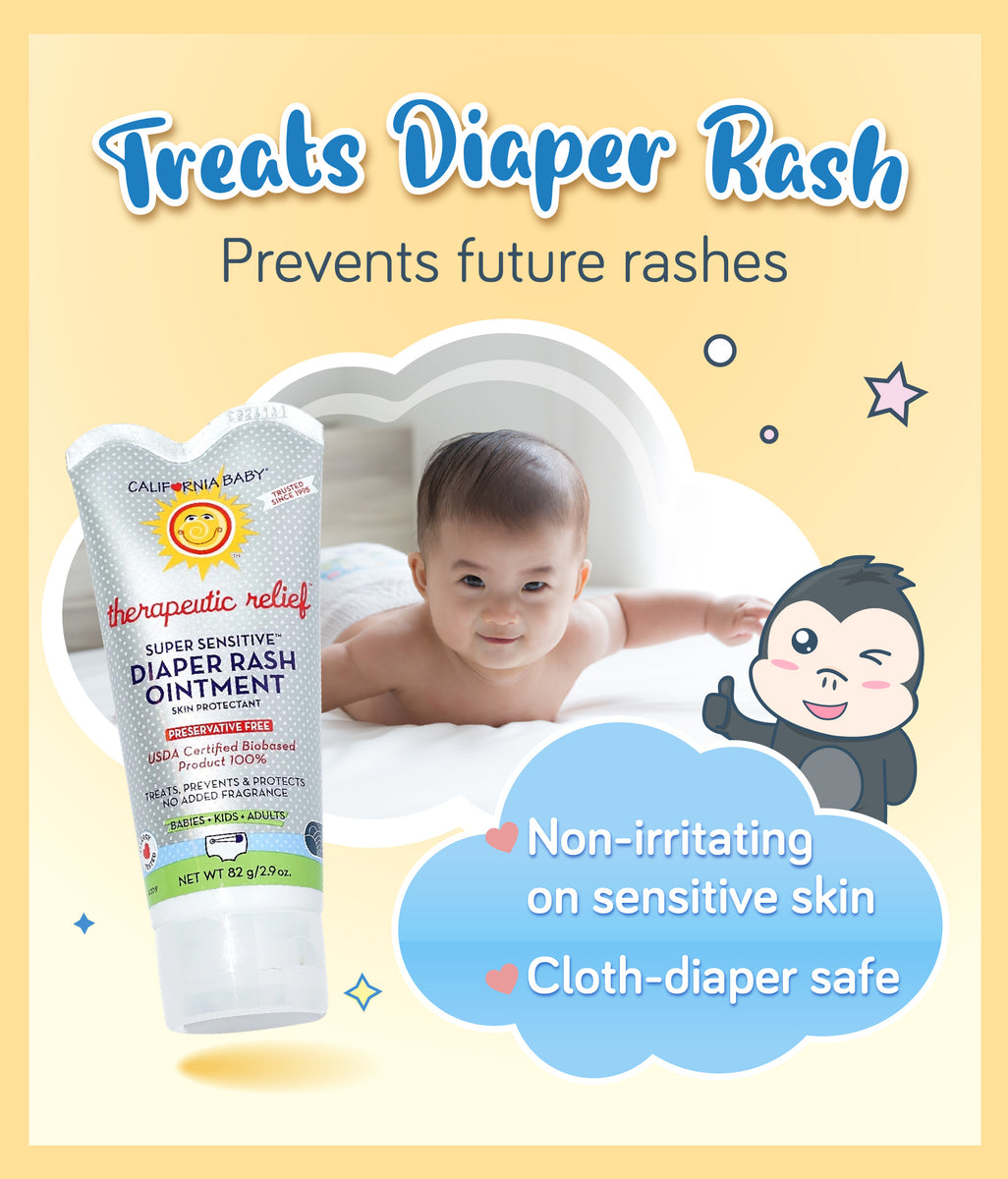 California Baby Super Sensitive Diaper Rash Ointment 82g 100% Plant-Ba ...