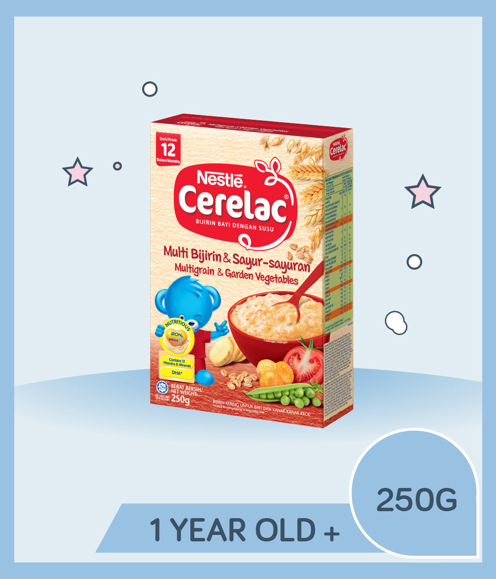 Cerelac Infant Cereal Multi-Grain & Garden Vegetables 250g Box – BB ...